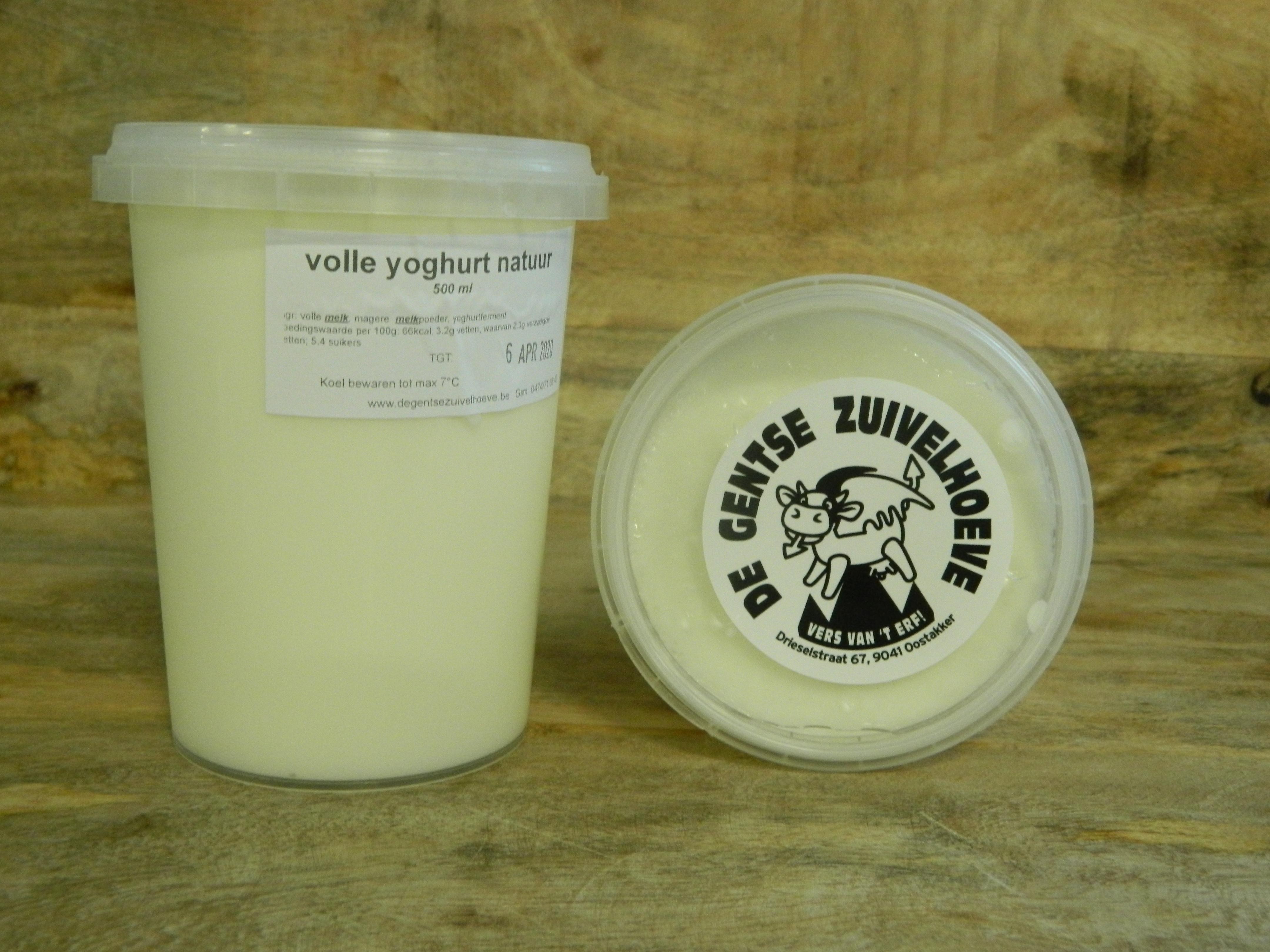 Volle yoghurt natuur - De Gentse Zuivelhoeve