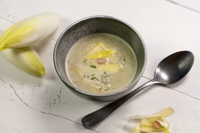 Witloofsoep met boursin - Hoeve Mahieu